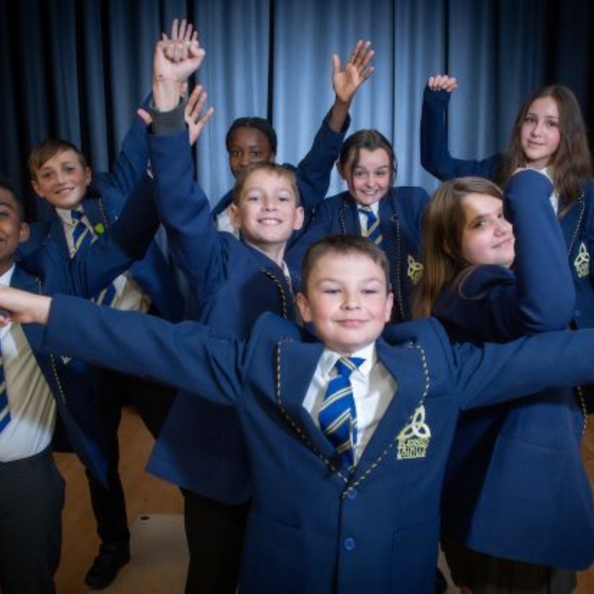 Blessed Trinity RC College - Thumbs up from Year 7s